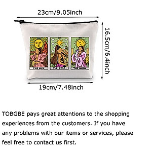 TOBGB Singer Fans Gift Ariana Gift The Sun Star Moon Tarot Card Inspired Makeup Bag Music Lover Gift Singer Merchandise (Star Tarot bag)