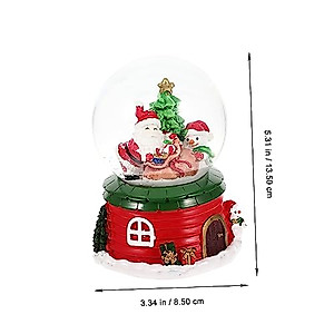 Christmas Crystal Ball Box christmas desk decoration snow globe for snow globe with music gifts Christmas music box xmas snow globes child lantern winter Glass Snow Globe