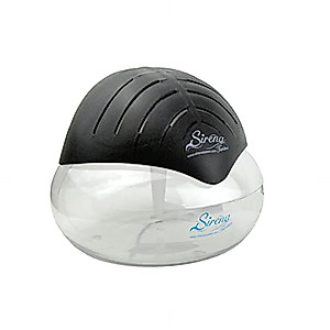 Sirena Twister Air Purifier (Black) - Water Filter Air Washer For Home and Office - Essential Oil Aroma Diffuser With LED Night light - Small Air Cleaner For Smoke and Pets