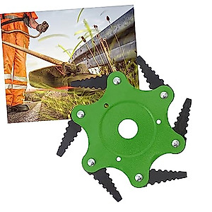 Yardwe Metal 1pc Metal Lawn Mower Lawn Mower Blade Grass Weeder Head Grass Jewelry Tray Colorful