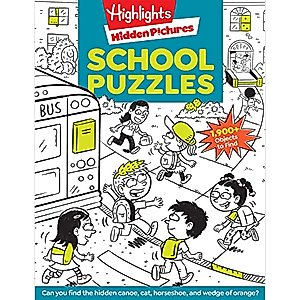 School Puzzles (Highlights Hidden Pictures)