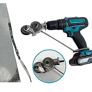 Electric Drill Refitting Plate Shears, Alloy Steel Metal Sheet Shears Adapter Easy To Install with Wrenches for Home Repairs
