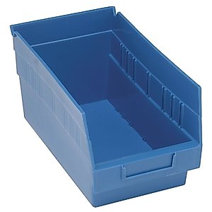 Quantum QSB802BL Store-MAX Shelf Bin, 11-5/8" Length x 6-5/8" Width x 8" Height, Blue, Pack of 30