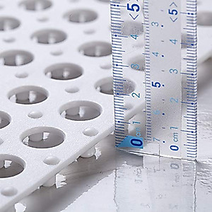 12PCS Interlocking Soft PVC Floor Tiles, No-Slip Pool Shower Bathroom Kitchen Mat with Drain Hole 11.75'' x 11.75'' Decking Tiles Outdoor and Indoor