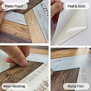 funlife 30Pcs Hexagon Peel and Stick Thick Kitchen Backsplash Foam Board, Self Adhesive Matt Wall Tile Decals for Home Decor, 7.87"x9.05", Lotus