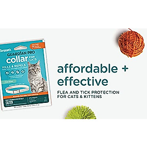 Sergeant's Guardian Pro Flea & Tick Cat Collar, 1 Count
