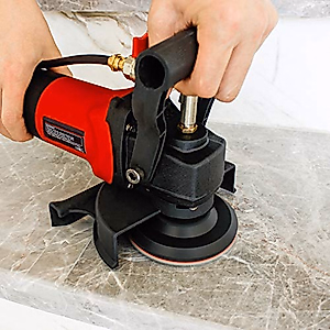 ZFE 800W/110V Variable Speed 4'' Wet Polisher / Grinder & Granite Diamond Polishing Pads Concrete Polisher Stone Polisher for Granite/Marble/Concrete/Stones