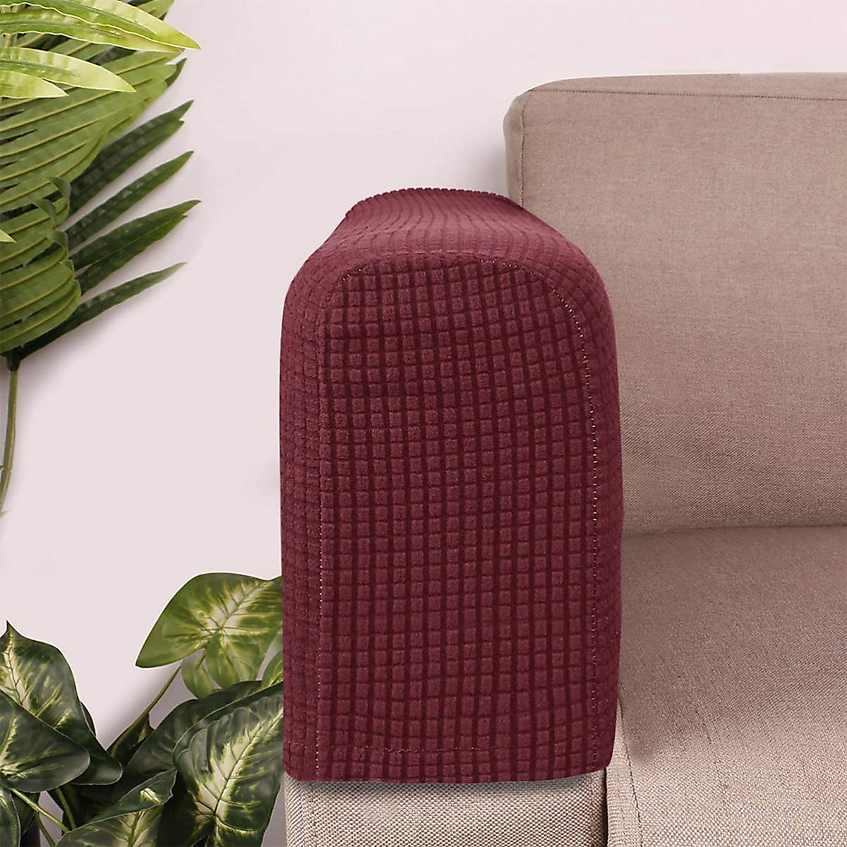 TEHAUX Narrow Arm Rest Covers Sofa Covers Armrest Covers, Sofa Armrest Cover Elastic Chair Arm Protectors Simple Sofa Armchair Slipcovers for Home Office 2pcs Recliner Chair