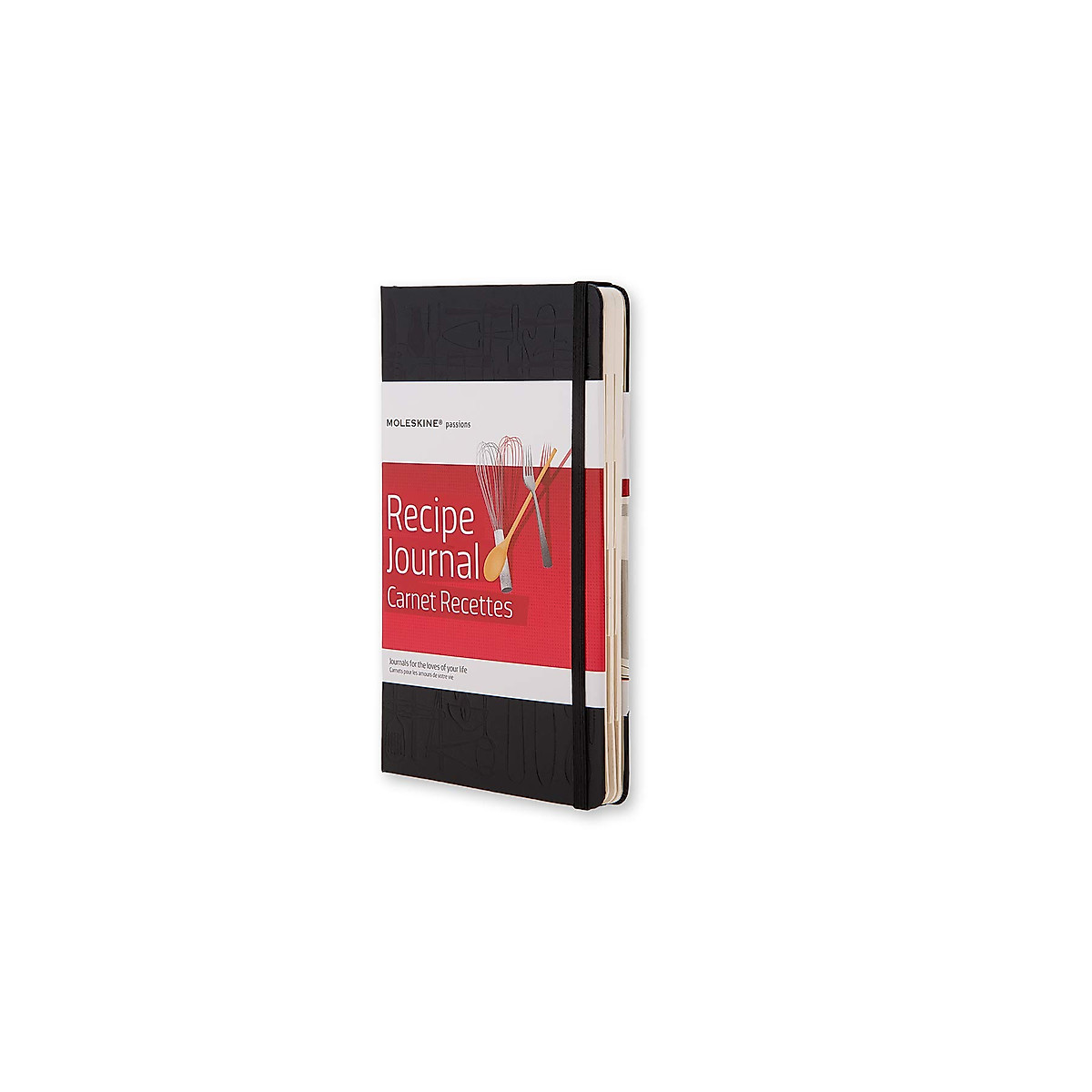 Moleskine Passion Journal, Recipe, Hard Cover, Large (5" x 8.25") Black