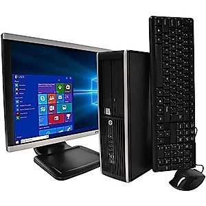 Microsoft Authorized Refurbished- HP Elite Desktop PC Computer Intel Core i5 3.1-GHz, 8 gb Ram, 1 TB Hard Drive, DVDRW, 19 Inch LCD Monitor, Keyboard, Mouse, USB WiFi, Windows 10 (Renewed)