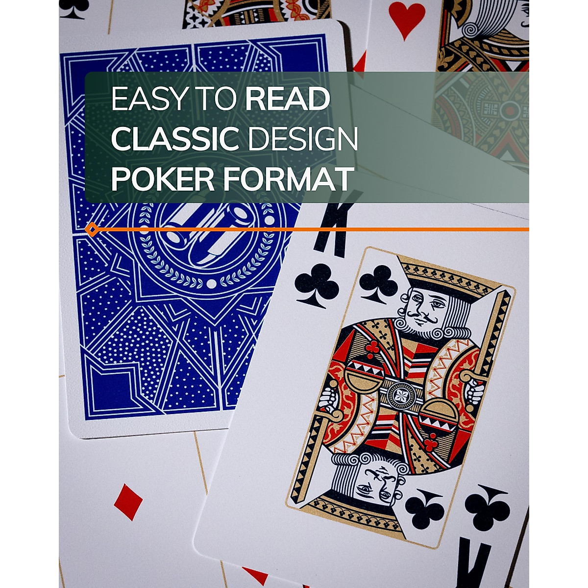 Bullets Playing Cards, Waterproof Plastic Playing Cards, Poker Size Double Pack with Paulie Design, Jumbo Index & Two Pips, Durable Professional Deck for Texas Holdem Poker, Includes Cut Card