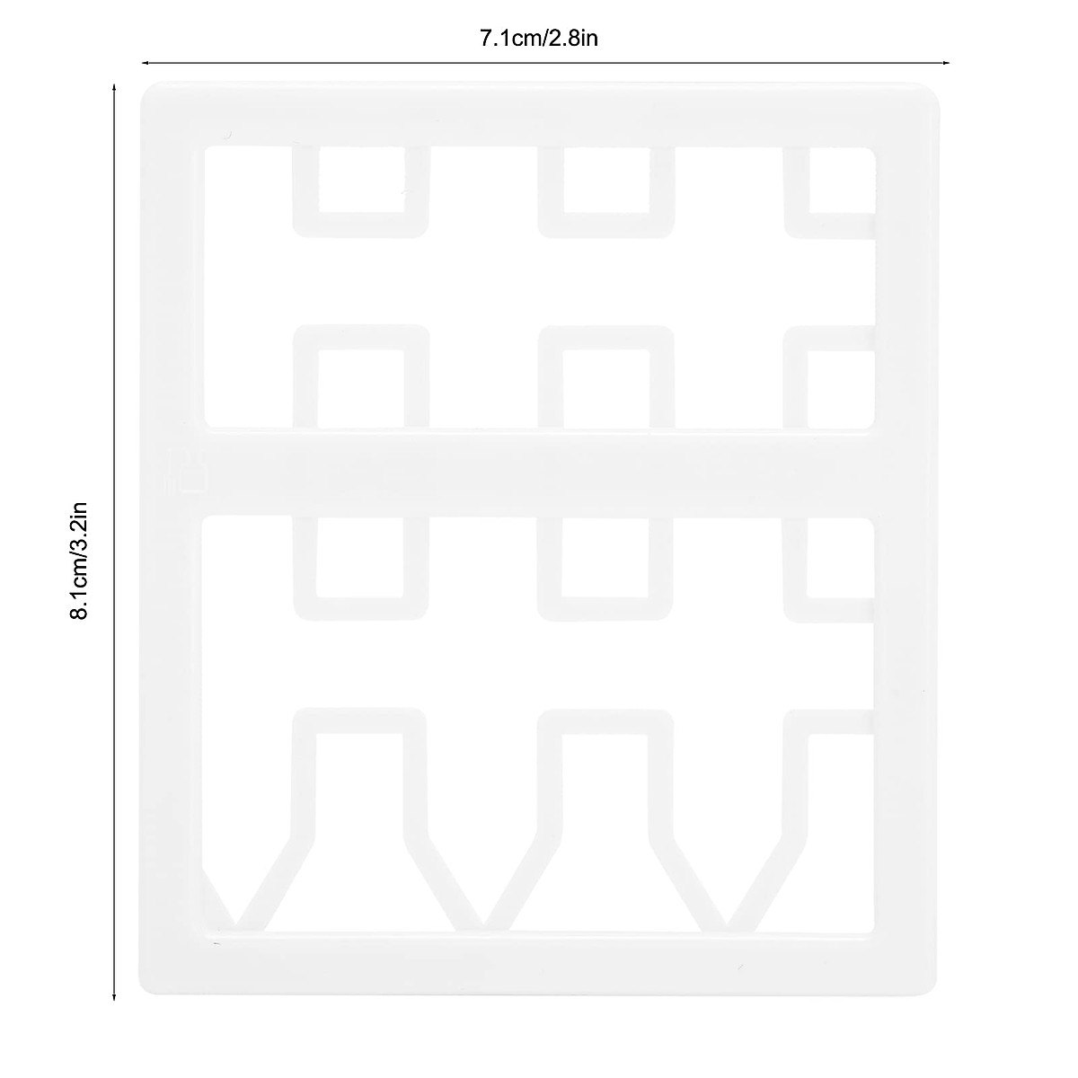 AUNMAS Fence Cookie Cutter, Plastic Fondant Cake Fence Printing Cutting for DIY Fondant, Gum Paste, Polymer Clay, Cake Border Decorating, White Baking Tool