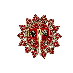 Aditri Creation Ladoo Laddu Gopal Dress Cloth Bhagwan Poshak of Indian God Bal Krishna Dev Vastra for Metal Idol Statue for Indian Traditional Holi Festival Decoration(Size:- 2-4 No. Dia :- 8")(Pink)