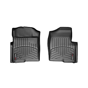 WeatherTech Custom Fit FloorLiners for Ford F-150, F-150 SVT Raptor - 1st Row (441791), Black
