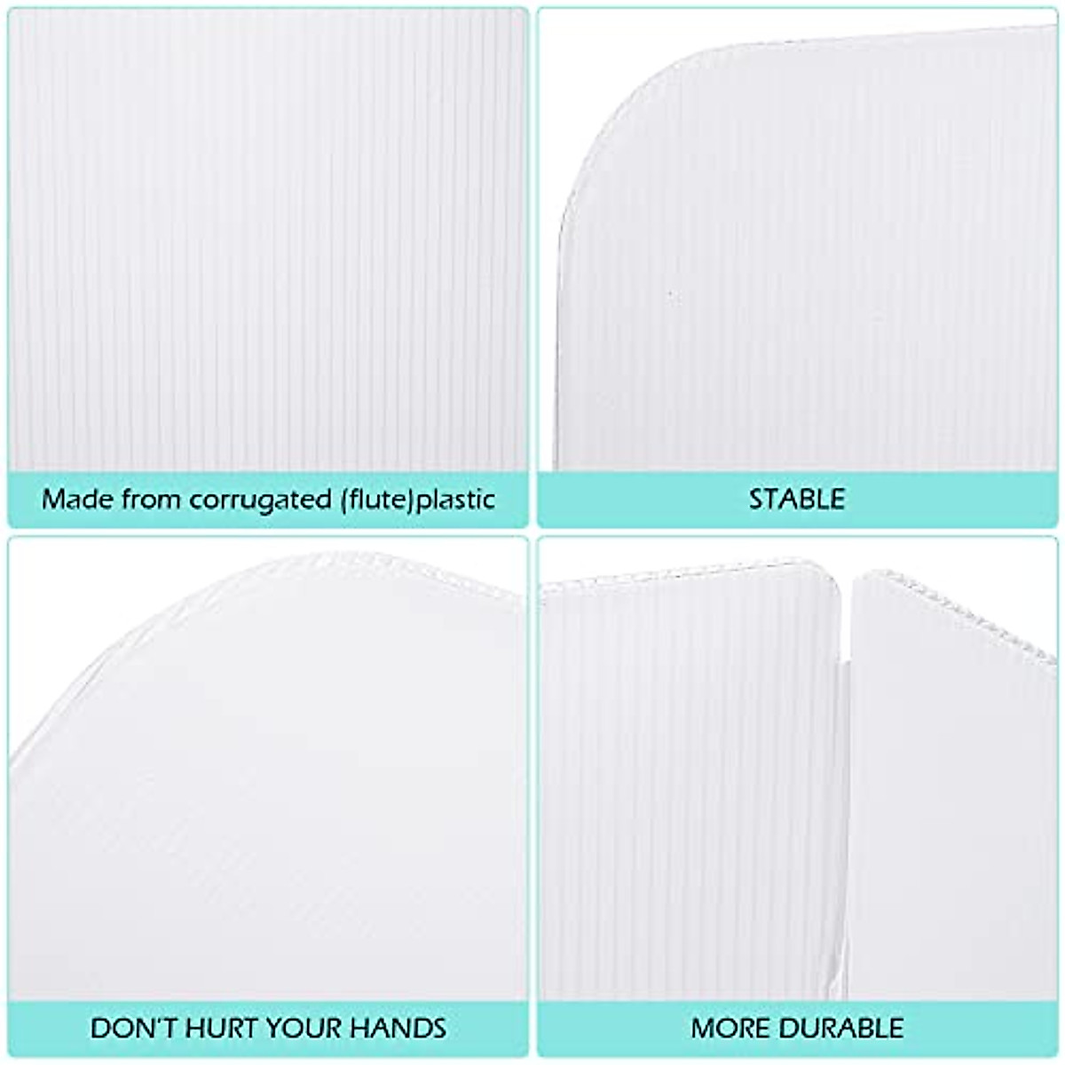 32 Pack Large Plastic Privacy Boards DIY Privacy Folders for Student Desks Classroom Privacy Boards Reusable Made Privacy Boards for Sneeze Guard Discourage Cheating Reduces Distractions Shields