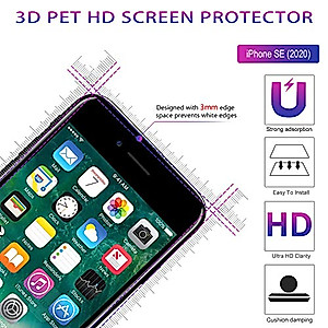 LeYi for iPhone SE 2020 Case (3rd Gen), iPhone SE Case 2022 with [2Pack] Tempered Glass Screen Protector, [Military-Grade] Phone Case with Magnetic Kickstand for iPhone SE 2022/2020, Red