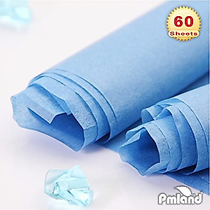 PMLAND Premium Quality Gift Wrapping Paper - Sky blue - 20 Inches x 26 Inches 60 Sheets