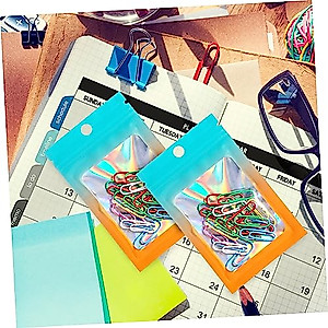 GLEAVI 500 pcs Ing Reusable Airtight Electronics Eyelash Pouch Item Sample Food Clear for Small Wrapping Dispensary Aluminum Sealing with Storage Multi-function Window Pouches