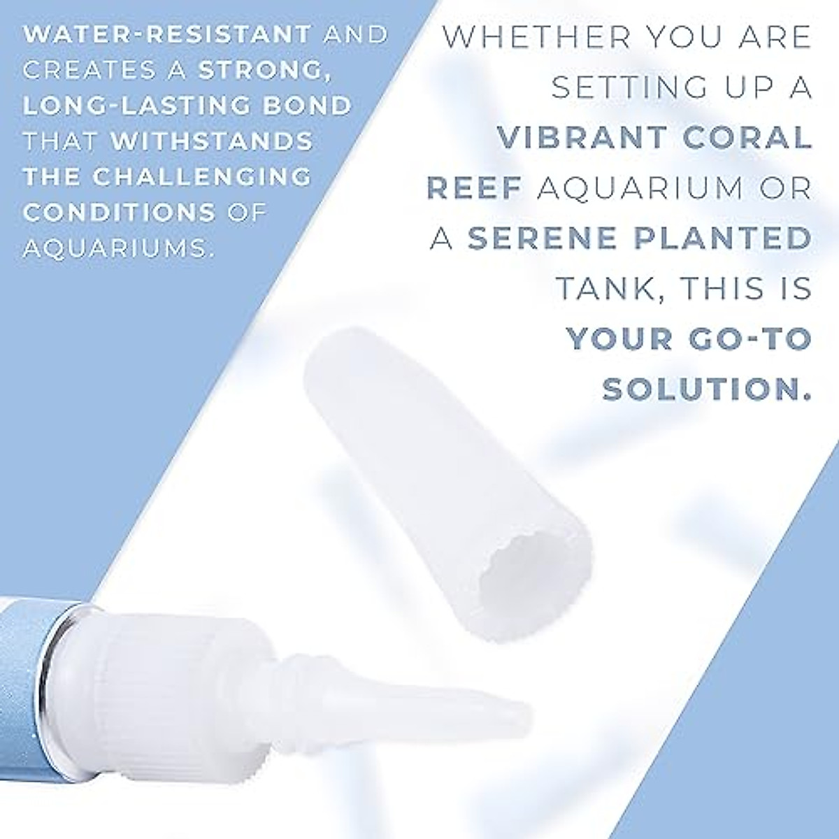 Aqua Worx Omni Aquarium Glue for Aquatic Plants,Coral, Rocks - Safe for Aquariums, Reef Tanks, Non-Toxic Quick Dry (3 Pack)