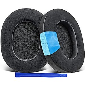 SOULWIT Cooling-Gel Replacement Earpads for Sony WH-1000XM5 (WH1000XM5) Noise Canceling Headphones, Ear Pads Cushions with High-Density Noise Isolation Foam, Added Thickness - Black