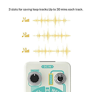Donner Triple Looper Guitar Pedal & Donner DPA-1 Guitar Pedal Power Supply Adapter
