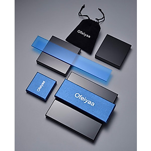 Ofeiyaa 15 Pairs Stainless Steel Dangle Hinged Earrings Hoop Huggie Earrings CZ Stud Earrings Set for Men Women Ear Piercing Jewelry Silver Black Gold Tone