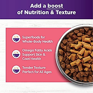 Wellness Tender Toppers (Previously CORE Bowl Boosters), Grain-Free Natural Dog Food Toppers or Mixers, Made with Real Meat (Lamb & Salmon, 8 oz Bag)