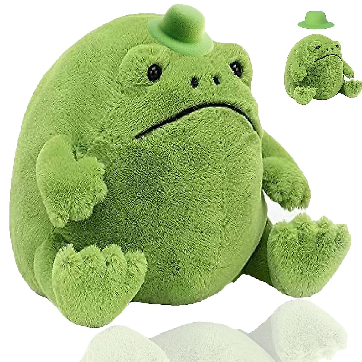 ZOKOL 2023 New Ricky Rain Frog Plush Stuffed Toy, 8 inch Soft Frog Gift Doll for Kids