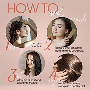 Dr Truth Batana Oil for Hair Growth - 100% Raw Organic, Hair Loss Treatment | Enhances Hair Thickness, Increase Volume, Restored Damaged Scalp, Prevents Hair Loss, Frizz, Split Ends 3.4 oz