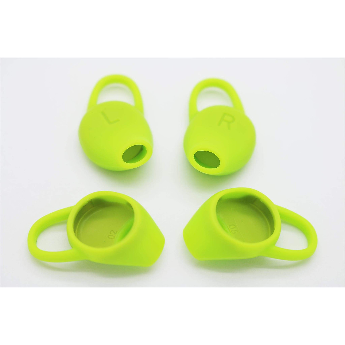 AvimaBasics 4pcs Best Premium Quality Spare Replacement Compatible with Plantronics Backbeat Fit Wireless Earphones, Silicone Earbuds Eartips Ear Gels - Prefect Fit (Green)