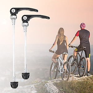 Alomejor Bike Skewer Quick Release Skewers Front & Rear Hub Skewers for Mountain Bike Road