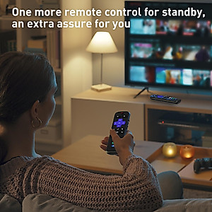 【Pack of 2】 Replacement Remote Control for Roku TV, Compatible for TCL/Hisense/Onn/Sharp/Insignia/Element/Philips Roku Series Smart TVs (Not for Roku Stick and Box)