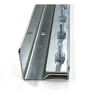 Strivide - Strip Curtain Door Hardware - Commercial Industrial Strength Universal Jamb or Wall Mount Strip Door Hanger, 14 ga Galvanized Steel Plastic Strip Door Hanger - 4 Foot Section