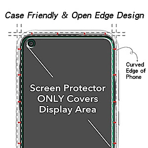 KATIN [2-Pack] Screen Protector For Samsung Galaxy A11, M11 Tempered Glass, Bubble Free, 9H Hardness, Support Fingerprint Reader, Opened Camera Hole