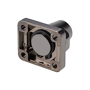 uxcell 3-inch Keyed Hasp Locks Zinc Alloy Twist Knob Keyed Locking Hasp W Screws for Door Cabinet Keyed Alike Black 3Pcs