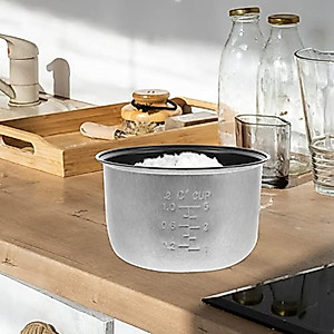 Angoily Rice Cooker 8 Cup Mini Rice Cooker 2 Cup 1 Set of Rice Cooker Inner Pot Rice Cooker Liner Non- Stick Rice Cooking Container Rice Maker Accessories Aroma Rice Cooker Cooking Pot Container