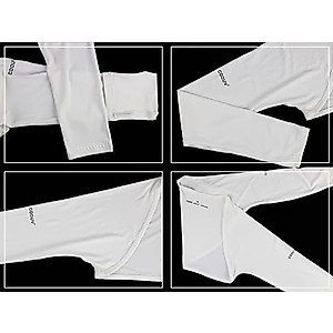 COOUV Lightweight UPF50+ UV Protection Cool Knit Shawl Arm Sleeves Sports Athletic Compression Shrug Sun SPF50 Sunscreen (Grey, X-Large)