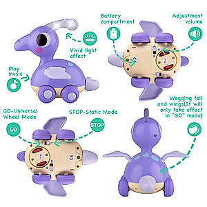 Kidpal Baby Toys 18 to 24 Months, Toys for 2 Year Old Boys Girls with Light and Music, Touch & Go Crawling Toys for babies18-24months, Baby Toys 18 Months, Gifts Toys for Age 2 Toddler