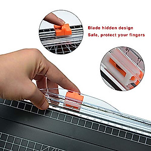 WORKLION Paper Trimmer Replacement Blades with Automatic Security Safeguard Design - A4 Paper Cutter Blade Refill (4 Pack)