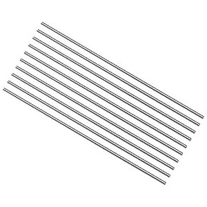 uxcell Round Steel Rod, 1.5mm HSS Lathe Bar Stock Tool 100mm Long, for Shaft Gear Drill Lathes Boring Machine Turning Miniature Axle, Cylindrical Pin DIY Craft Tool, 10pcs