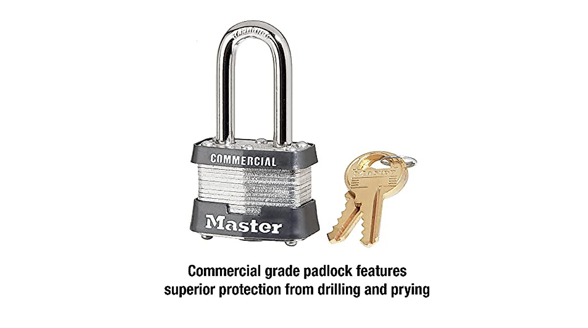 Master Lock 3KALF Padlock - Heavy Duty Security