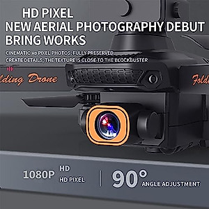 Mini Drone With Dual 1080P HD FPV Camera Remote Control Toys Gifts For Boys Girls With Altitude Hold Headless Mode One Key Start Speed Adjustment (Black(Single Camera))