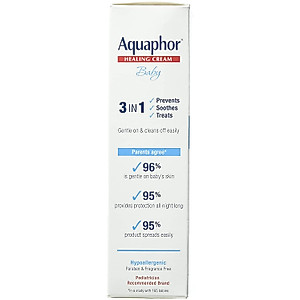 Aquaphor Baby Healing Cream 3 In 1 Diaper Rash 3.5 Ounce (100ml)