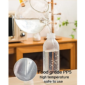 ANNICEE Condiment Squeeze Bottles 16 Oz 5 Pack with Flip Top Cap, BPA-free Sauce Squirt Bottles For Oil,Ketchup,Water,BBQ-Condiment Set of 5 with 8 Labels and1 pen (16-oz-Bottles-5)