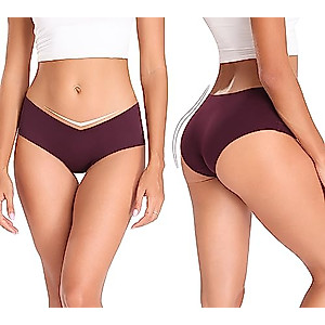 Altheanray Womens Underwear Bikini Silky Seamless Underwear for Women Panties Cheeky Invisible Hipster No Show Soft Stretch V Cut Women's Underwear,Pack of 6,XS-XL(AWB833M-NewColor)