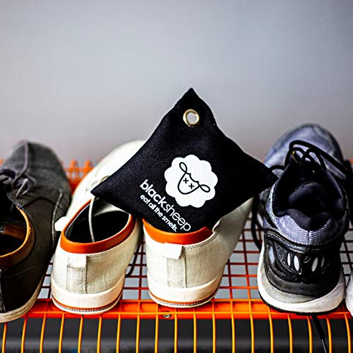 Black Sheep - Bamboo Charcoal Natural Air Purifying Bag - Eliminates Odors in Homes, Cars, Bags, Shoes, Closets & More - 200g (4)