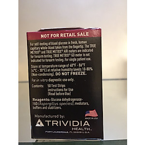 600 TRUE Metrix Blood Glucose Test Strips with Free Meter