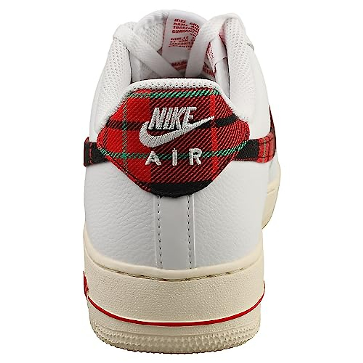 Nike Men's Air Force 1 Lv8 Basketball Shoes, White/University Red-stadium Green, 12