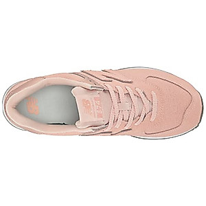 New Balance Women's 574 V2 Embellished Sneaker, Pink/Pink, 7.5