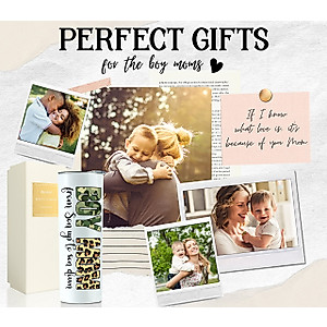 Onebttl Boy Mom Gifts for Women on Mothers' Day, Birthday, Christmas - Boy Mom Tumbler From Son Up To Son Down - for Mom of Boys from Friends, Husbands - 20oz Stainless Steel Mug with Lid and Straw